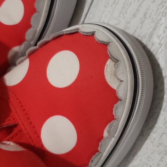 Vans | Shoes | Vans X Disney 65 Puff Bow Minnie Mouse Flat Loafers ...